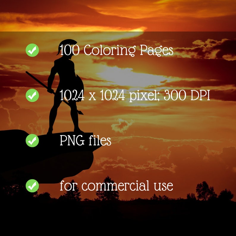 100 Gladiator Coloring Pages Printable Coloring Book - Etsy