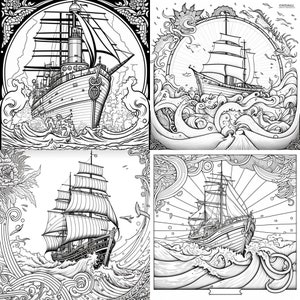 100 Nautic Maritim Coloring Pages | Printable Coloring Book | Coloring ...