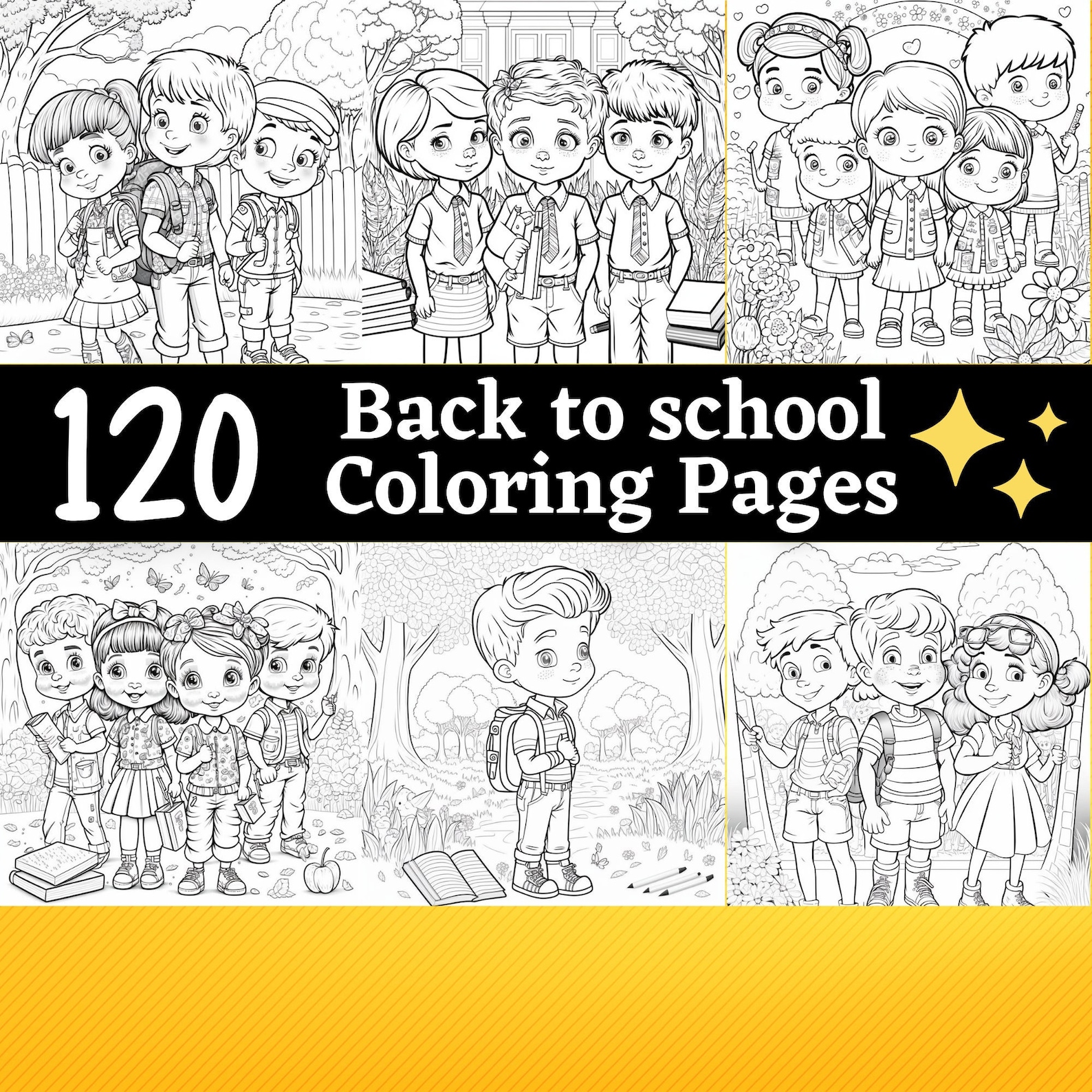 120 Back to School Coloring Pages Printable Coloring Book Coloring ...