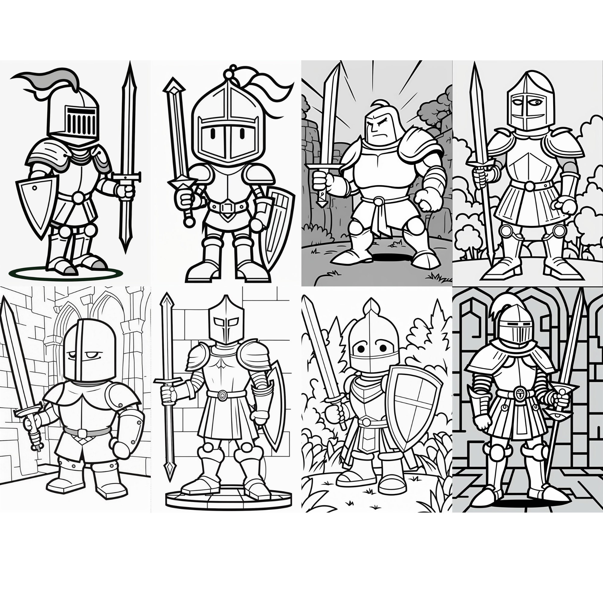 Coloring Pages Lego Knights