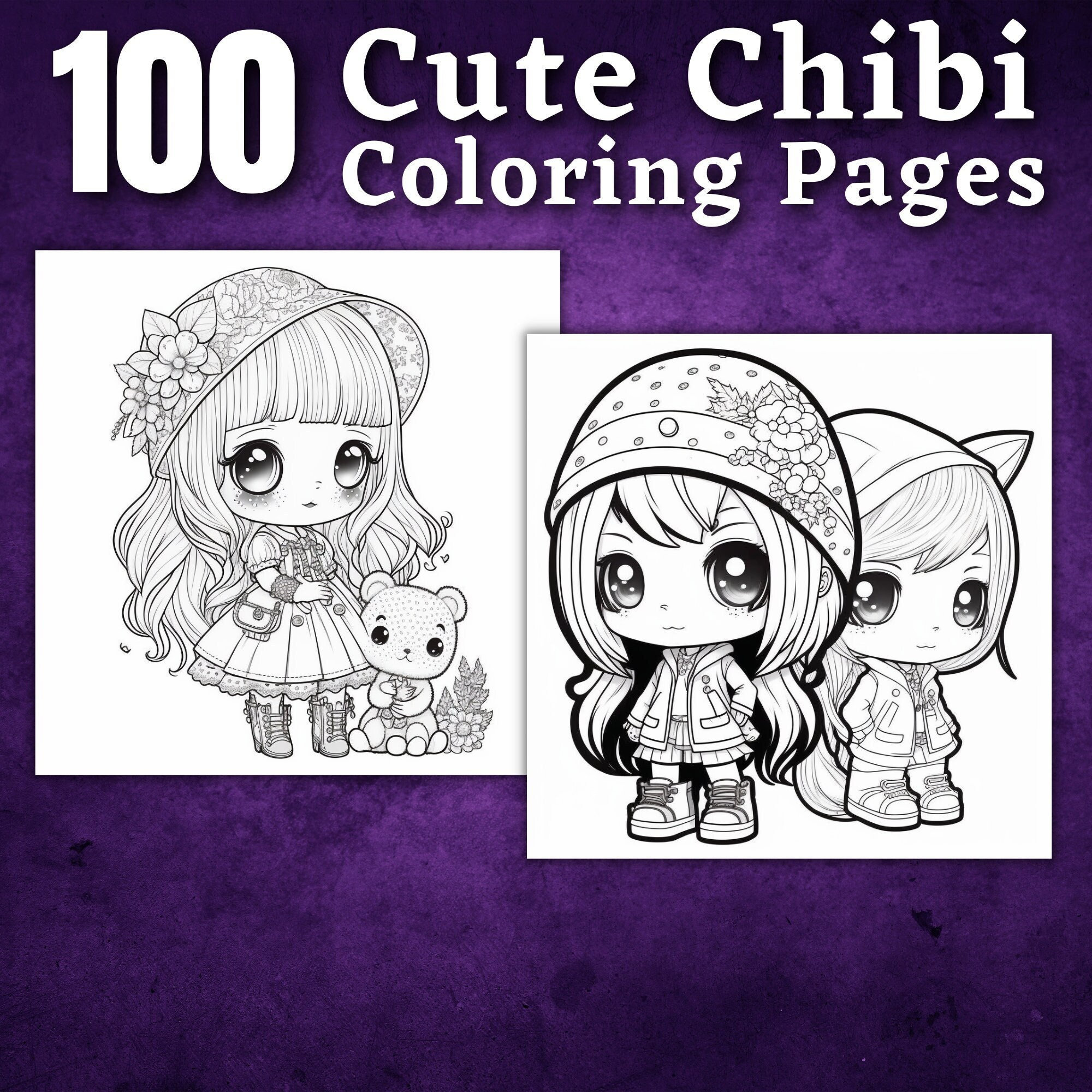 Chibi Coloring Pages For Girls