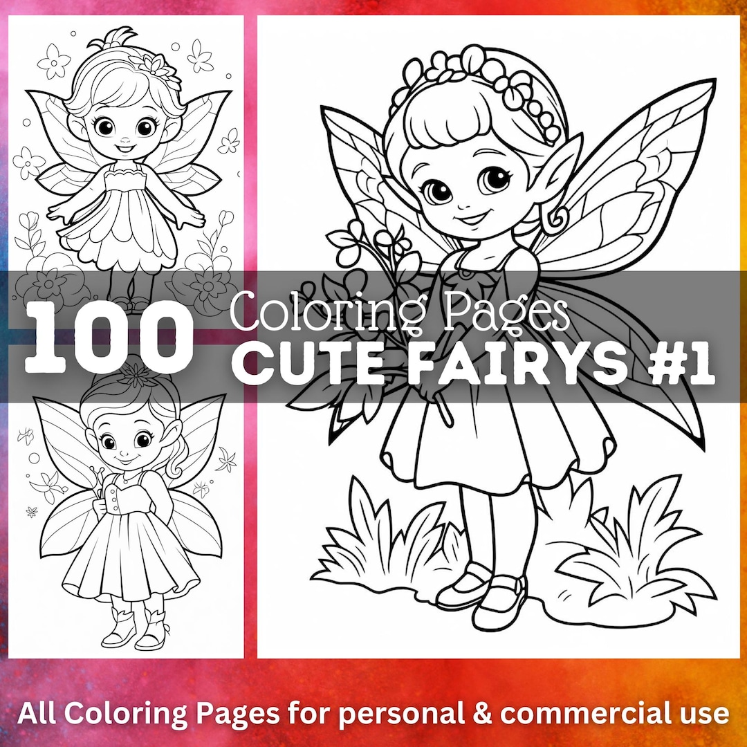 100 Cute Fairy Coloring Pages | Printable Coloring Images | Coloring ...