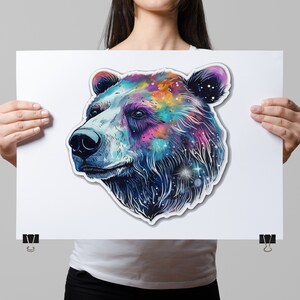 Cosmic Bear Sticker PNG - Instant Digital Download - Vector Image ...