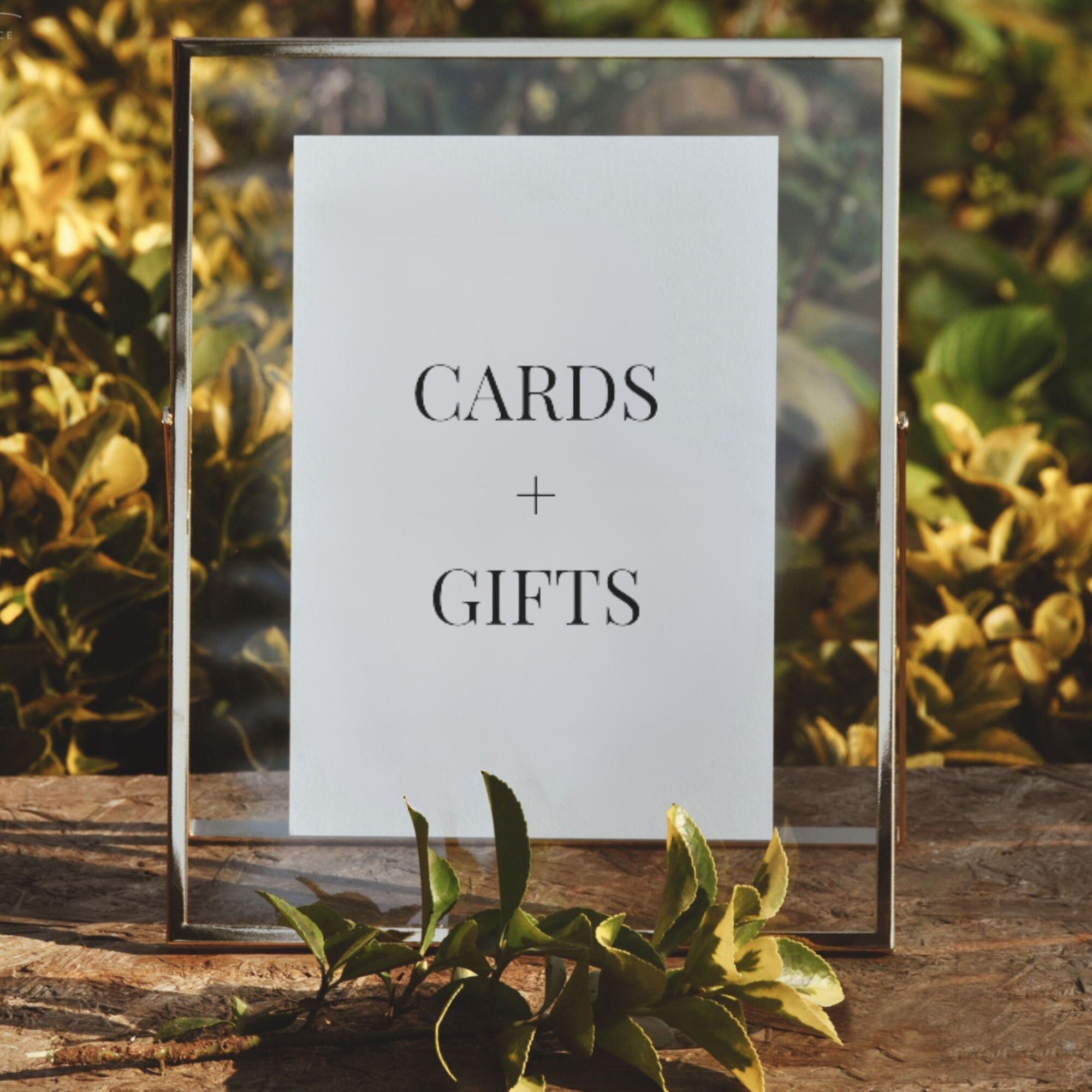 Cards and Gifts Sign, Gift Table Sign, Wedding Cards Sign, Minimalist ...