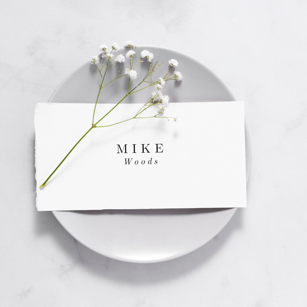 Wedding Place Cards, Place Card Template, Editable Place Card, Wedding ...