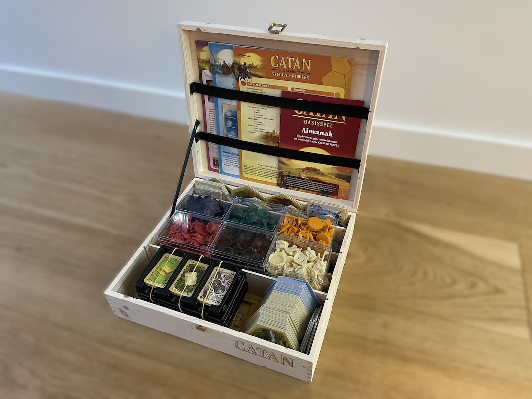 Catan Box / Organizer / Houten Kist - Etsy