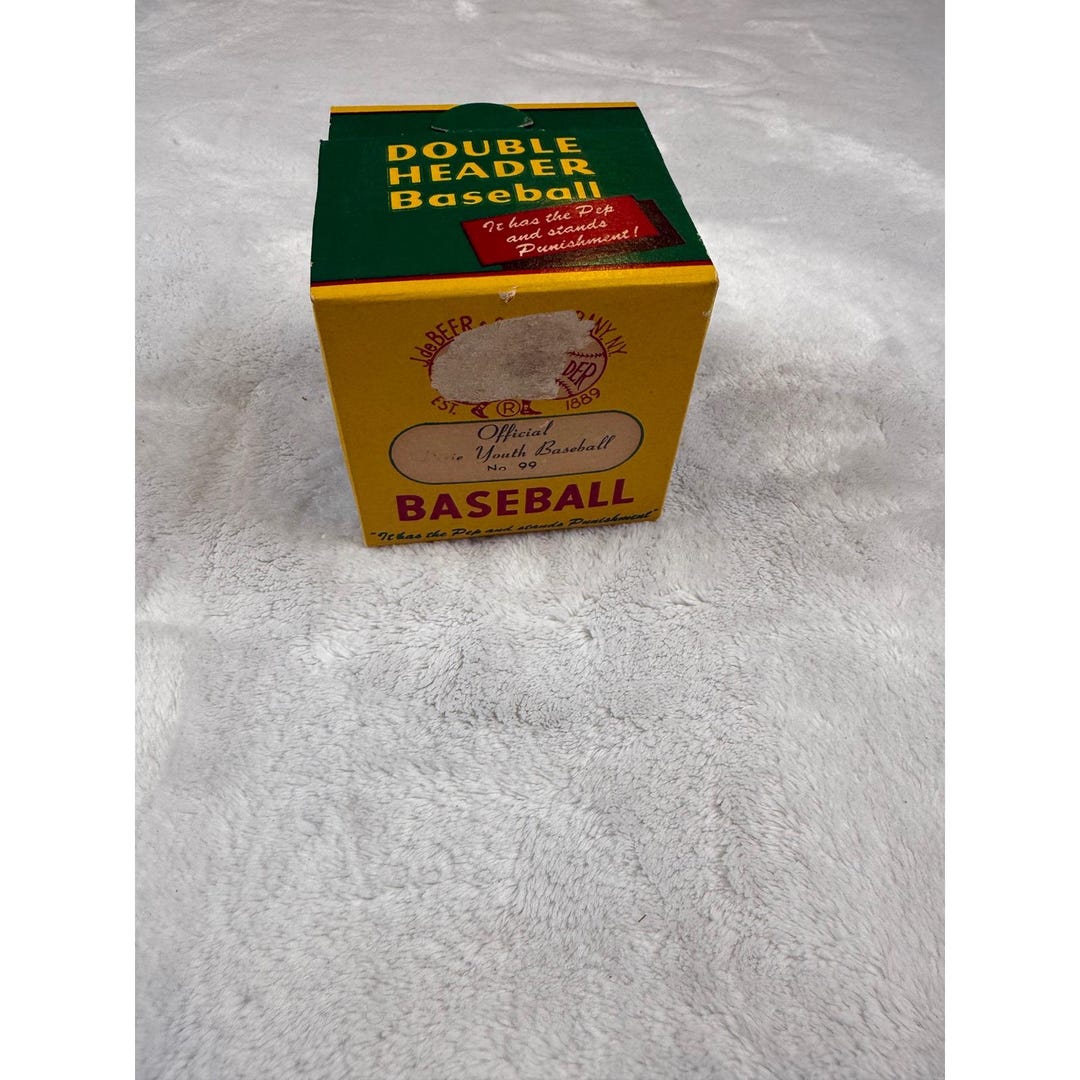 J De Beer & Son Official Youth Baseball Double Header No 99 Vintage ...
