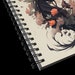 Spiral Notebook Black Dragon Notepad Floral Gothic Tracker Dnd Notepad ...