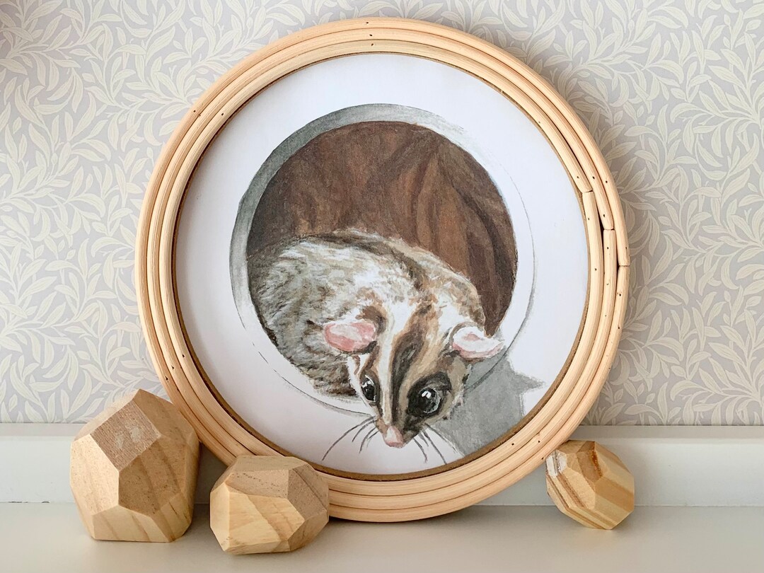 Sugar Glider Art Printable, Australian Animal Painting, Cute Montessori ...