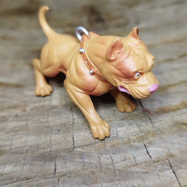 Miniature Pitbull Figurines - Etsy