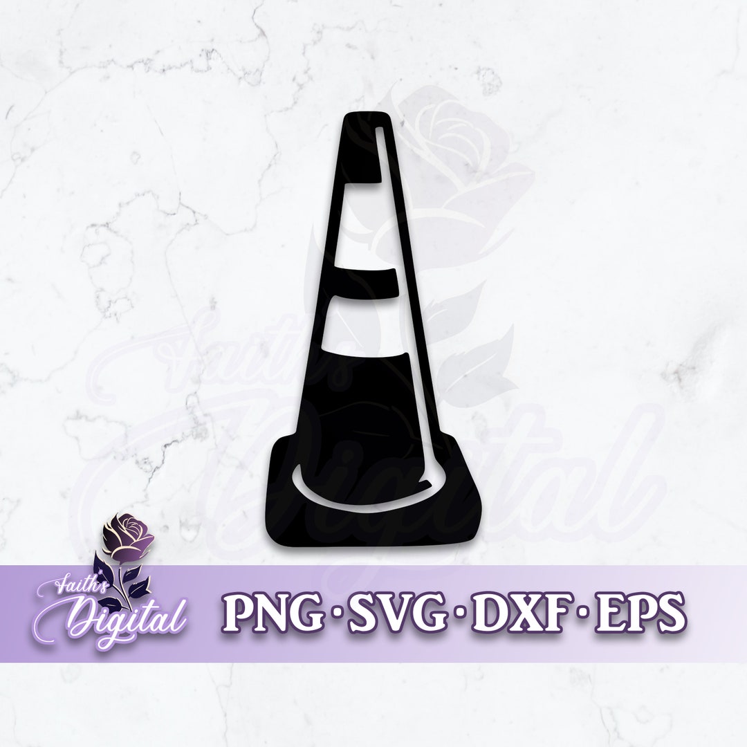 Traffic Cone Instant Digital Download Svg, Png, Dxf, & Eps Files - Etsy