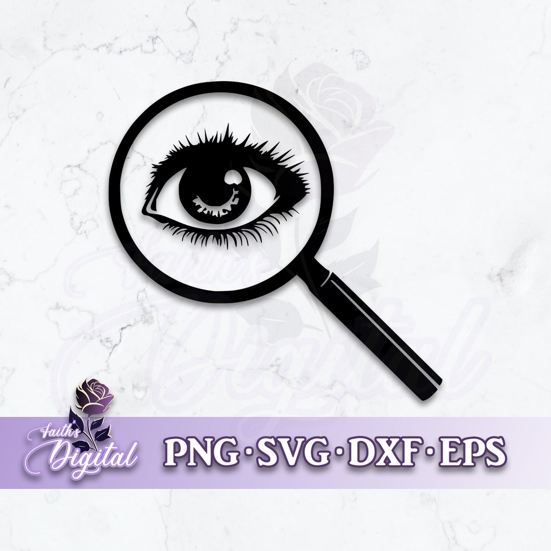 Magnifying Glass - Instant Download! Craft With Ease: Svg, Png, Dxf ...
