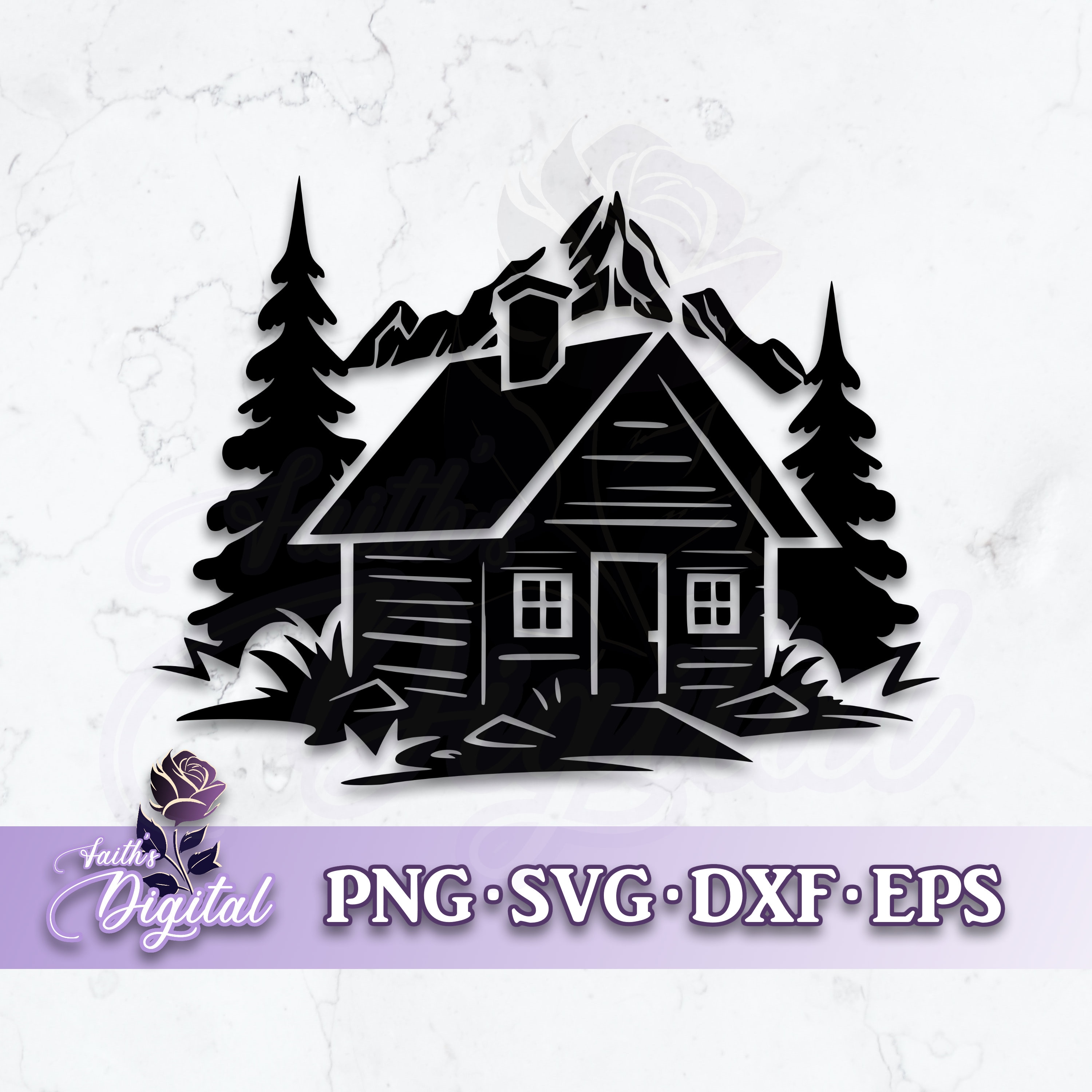 Cabin - Instant Download! Craft With Ease: Svg, Png, Dxf, & Eps Files ...