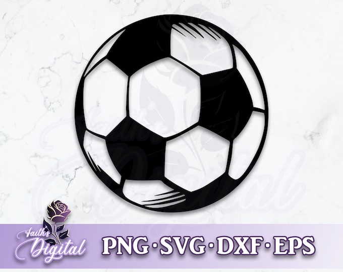 Fußball Sofort Download SVG, PNG, EPS, dxf, jpg digitaler Download ...