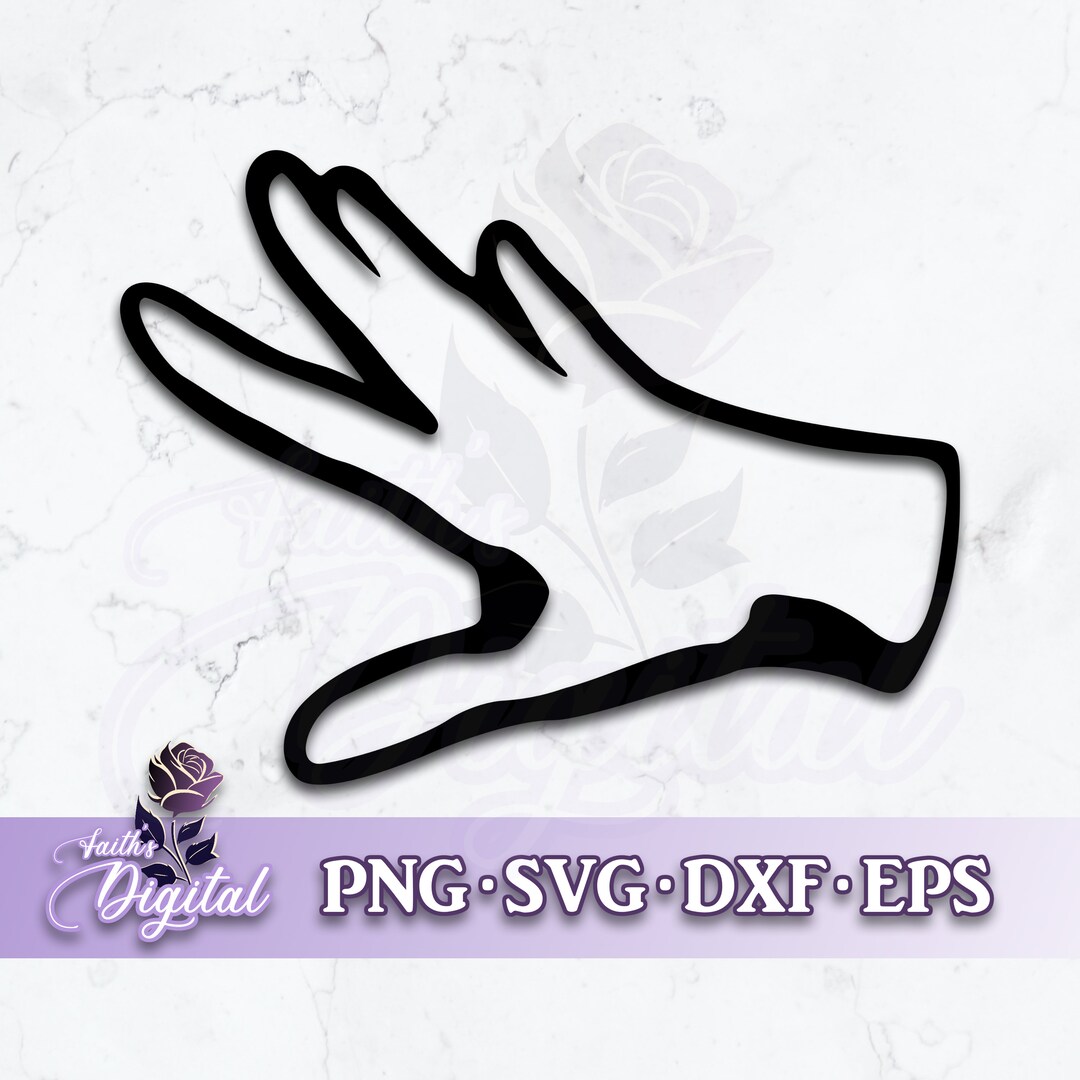 Hand - Instant Download! Craft With Ease: Svg, Png, Dxf, & Eps Files ...