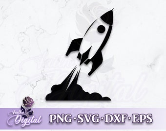 Rocket SVG Birthday SVG / Theme Stars Boy Girl Svg Cut Cuttable Cutting ...