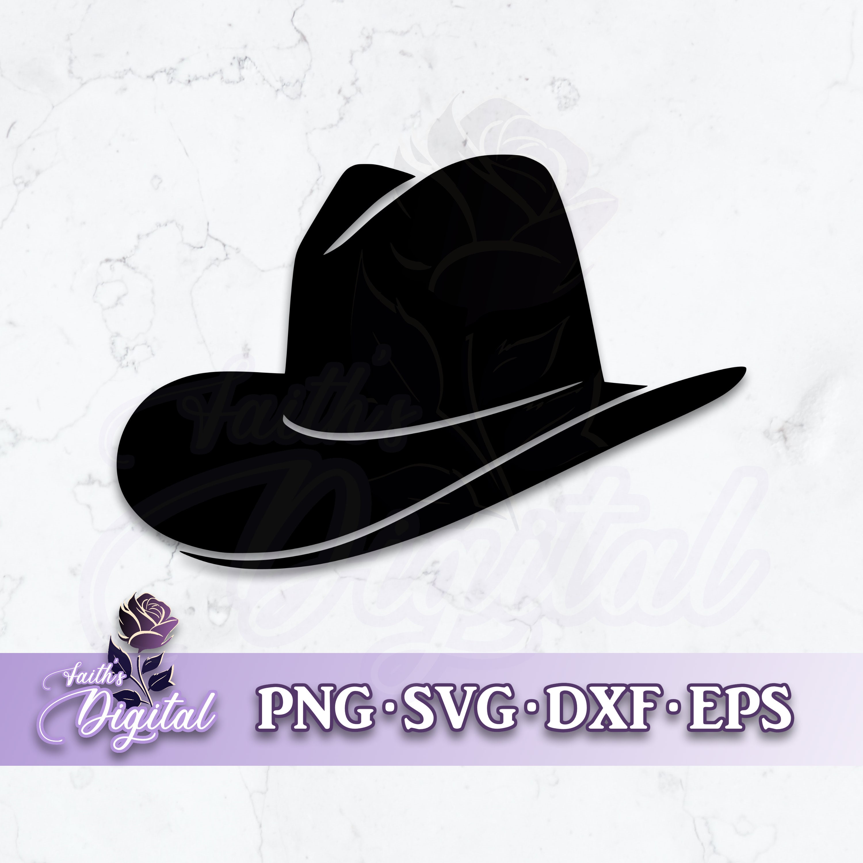 Cowboy Hat Silhouette Vector