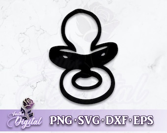 Pacifier SVG 4 Pacifier DXF Pacifier PNG Pacifier Clipart - Etsy