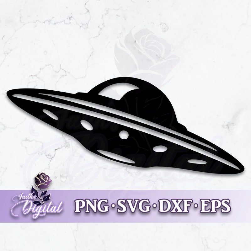 Flying Saucer Svg - Etsy