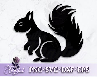 Squirrel SVG PNG - Etsy