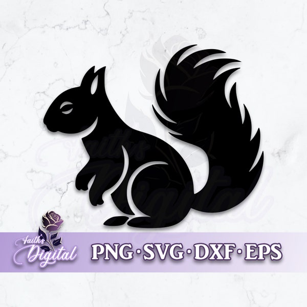 Squirrel Svg - Etsy