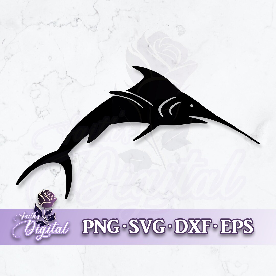 Swordfish - Instant Download! Craft With Ease: Svg, Png, Dxf, & Eps ...