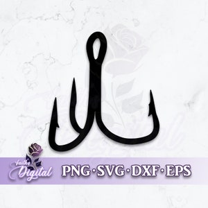 Fishing Hook - Instant Download! Craft With Ease: Svg, Png, Dxf, & Eps ...