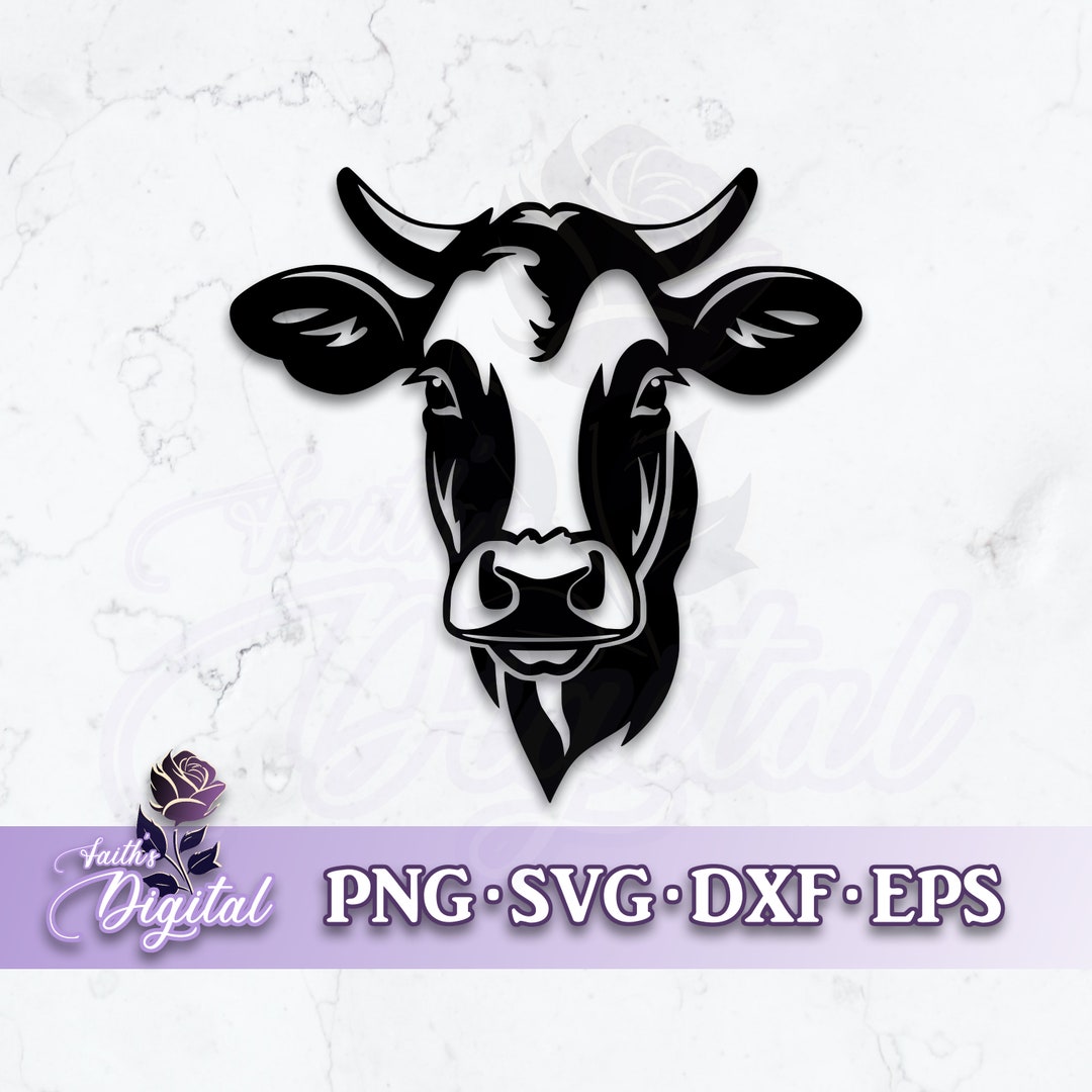 Cow - Instant Download! Craft With Ease: Svg, Png, Dxf, & Eps Files ...