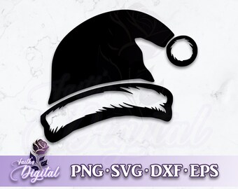 Santa Hat Instant Digital Download, Svg, Ai, Dxf, - Etsy