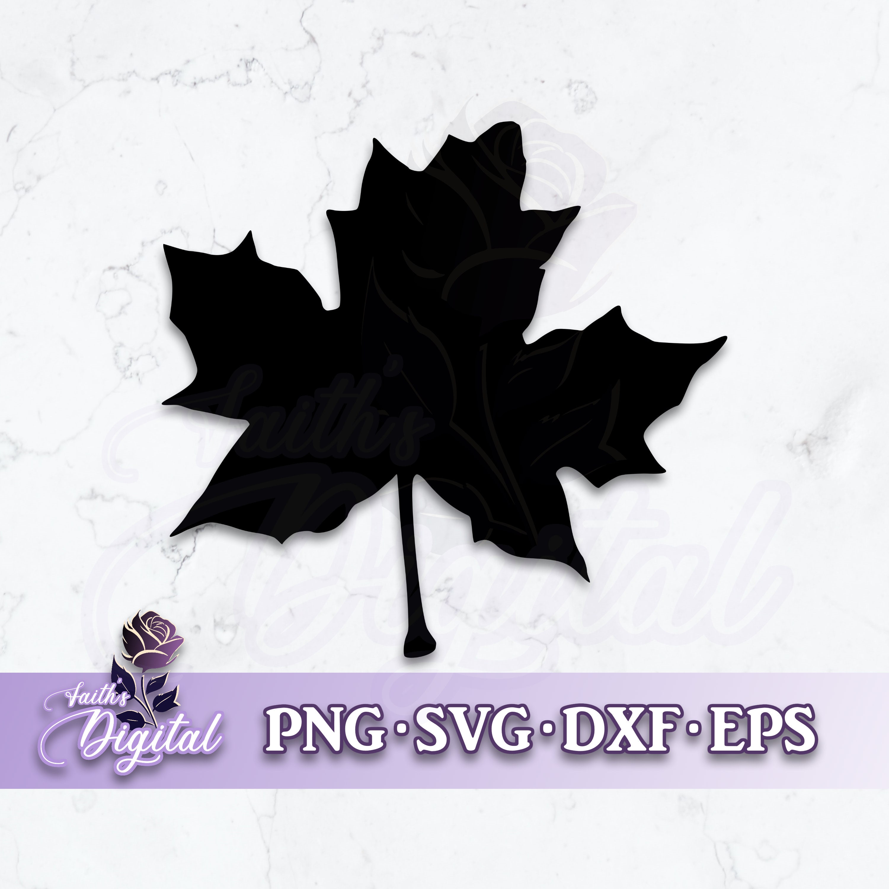 Maple Leaf Instant Digital Download Svg, Png, Dxf, & Eps Files - Etsy