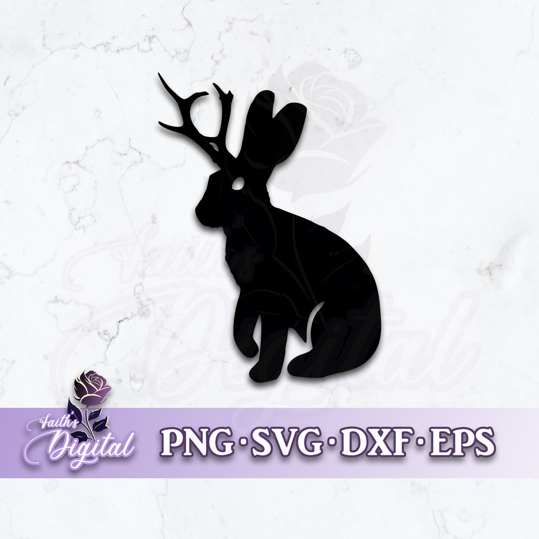 Jackalope - Instant Download! Craft With Ease: Svg, Png, Dxf, & Eps ...