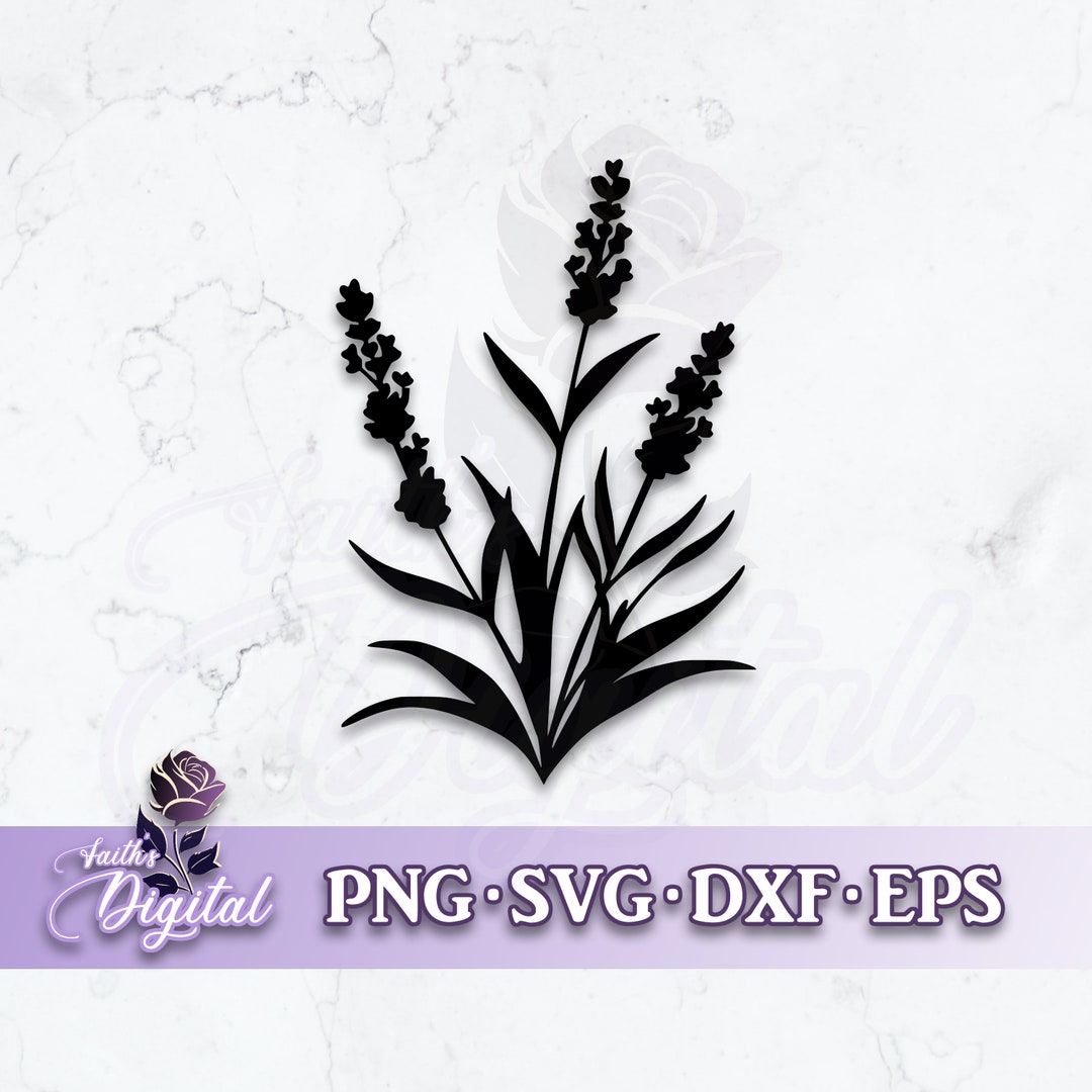 Lavender - Instant Download! Craft With Ease: Svg, Png, Dxf, & Eps ...