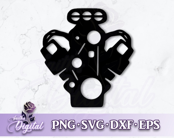 Cartoon Car Engine Print | Svg, Png, Eps, Dxf | Fun and Colorful Wall ...
