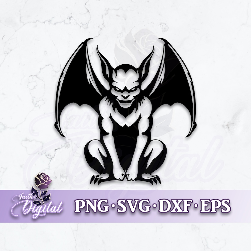 Gargoyle Drawing - Etsy UK