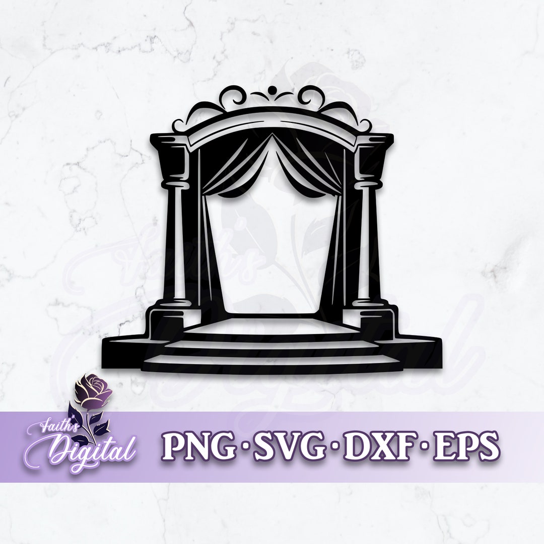 Theatre Stage - Instant Download! Craft With Ease: Svg, Png, Dxf, & Eps ...