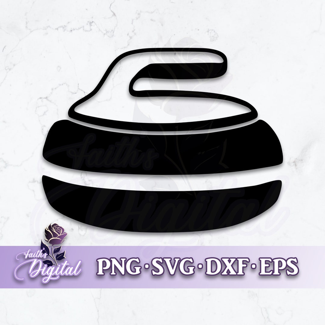 Curling Stone - Instant Download! Craft With Ease: Svg, Png, Dxf, & Eps ...