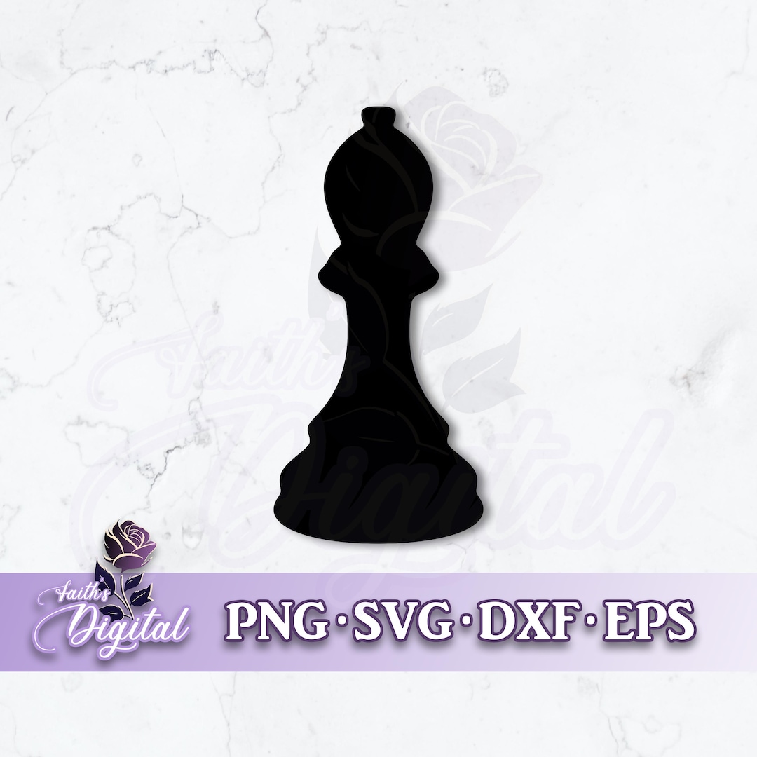 Chess Bishop - Instant Download! Craft With Ease: Svg, Png, Dxf, & Eps ...