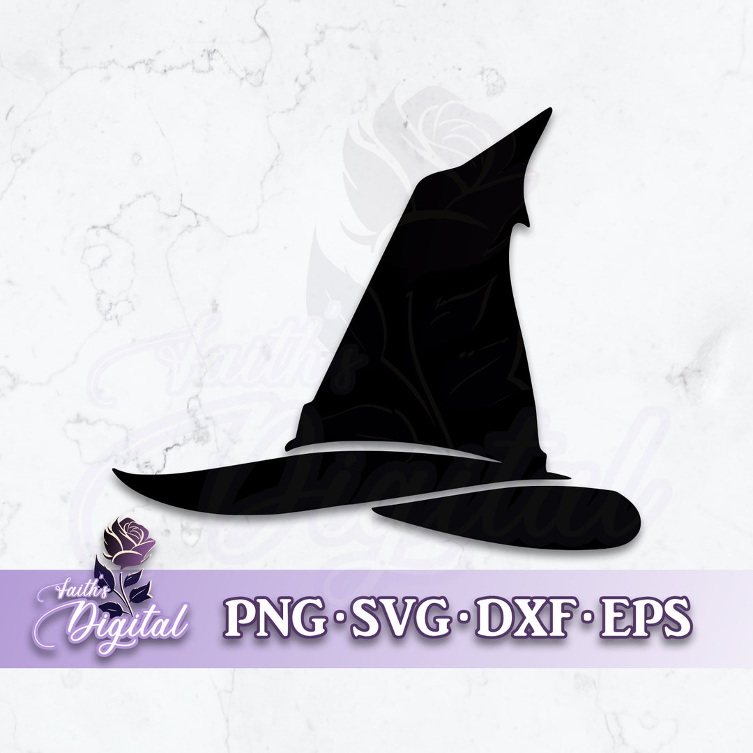 Witch Hat - Instant Download! Craft With Ease: Svg, Png, Dxf, & Eps ...