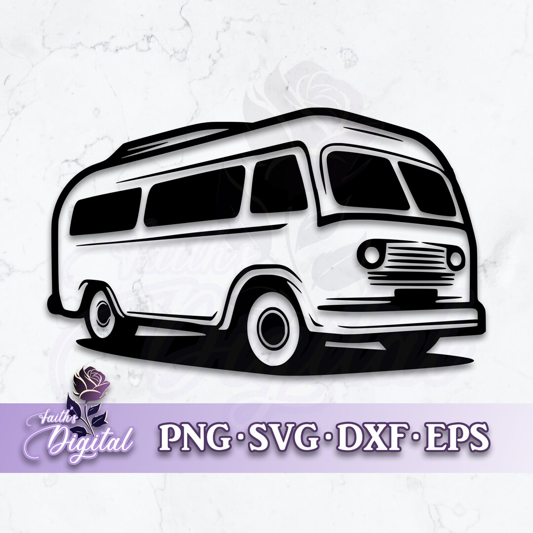 Van - Instant Download! Craft With Ease: Svg, Png, Dxf, & Eps Files ...
