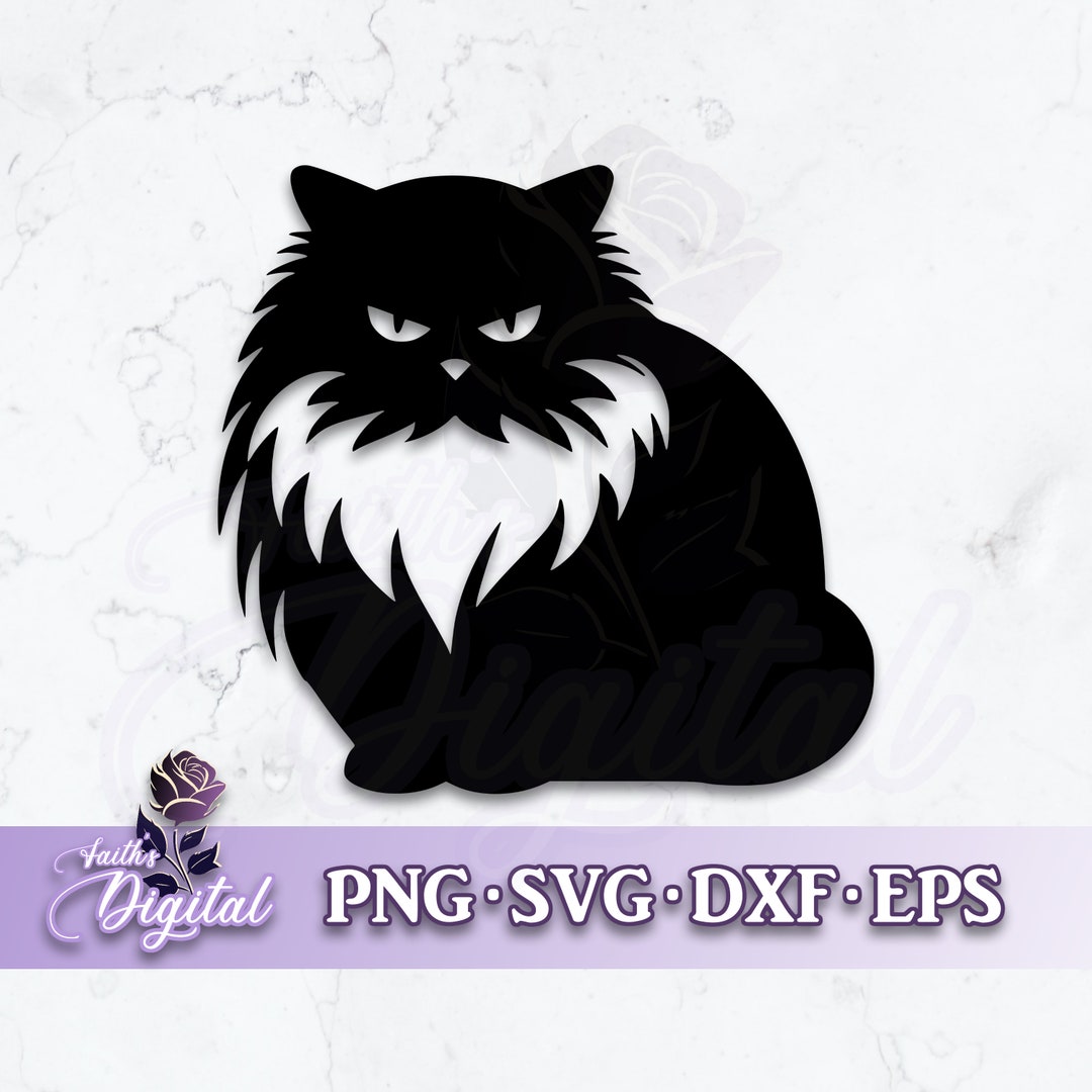 Angry Cat - Instant Download! Craft With Ease: Svg, Png, Dxf, & Eps ...