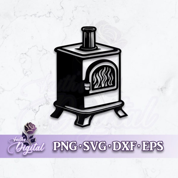 Wood Stove Card - Etsy