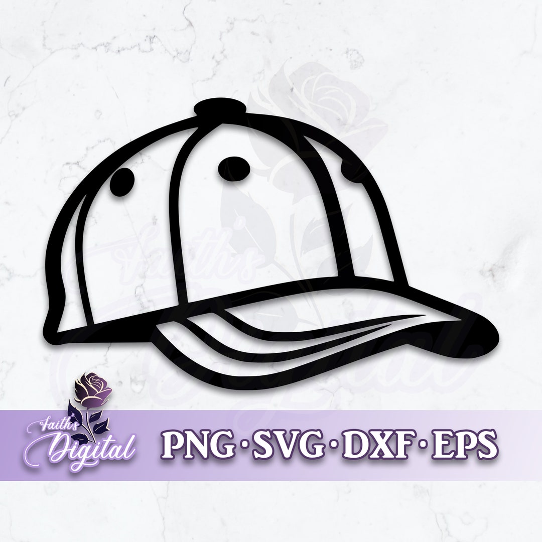 Baseball Cap - Instant Download! Craft With Ease: Svg, Png, Dxf, & Eps ...