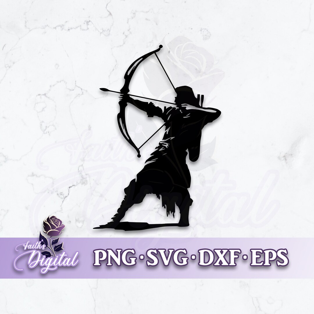Archer - Instant Download! Craft With Ease: Svg, Png, Dxf, & Eps Files ...
