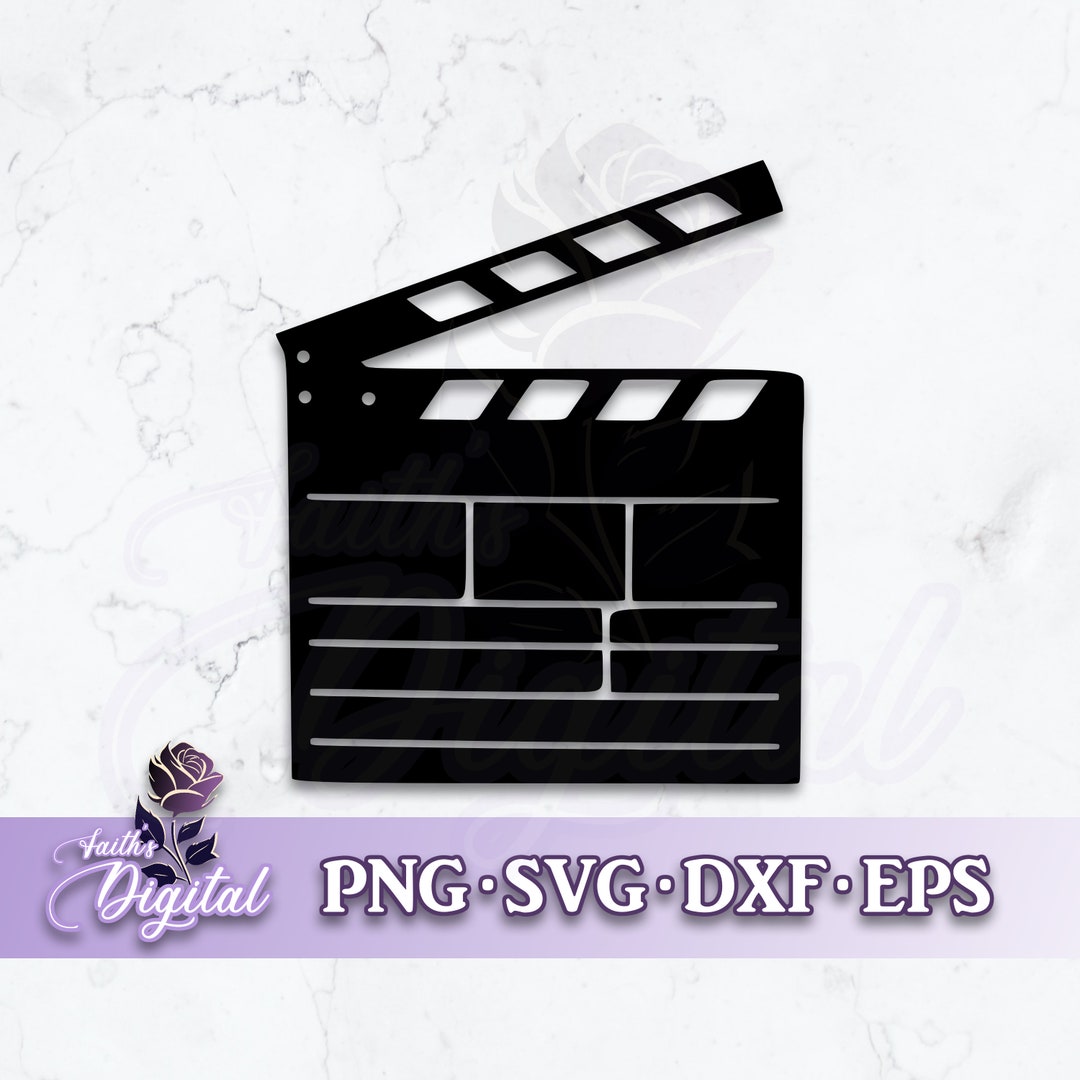 Clapperboard - Instant Download! Craft With Ease: Svg, Png, Dxf, & Eps ...