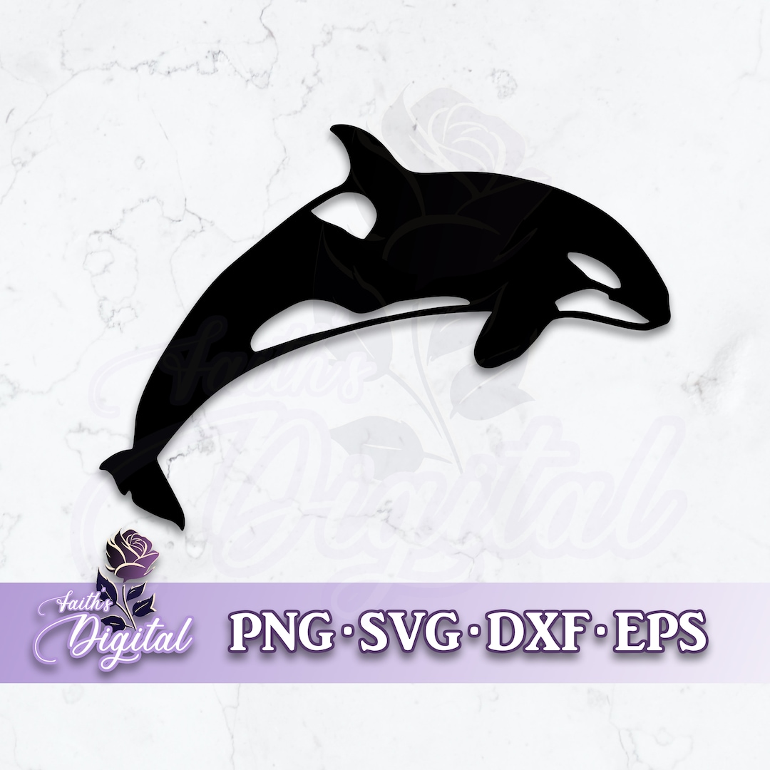 Orca Instant Digital Download Svg Png Dxf & Eps Files - Etsy