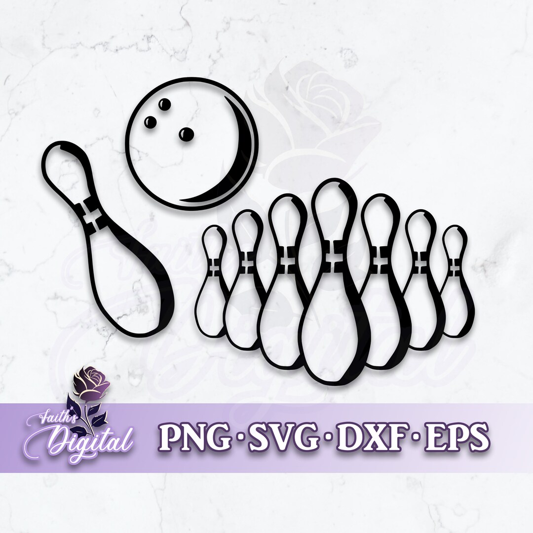Bowling Bundle - Instant Download! Craft With Ease: Svg, Png, Dxf ...