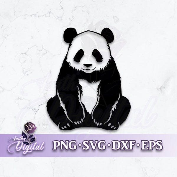 Panda Svg File - Etsy