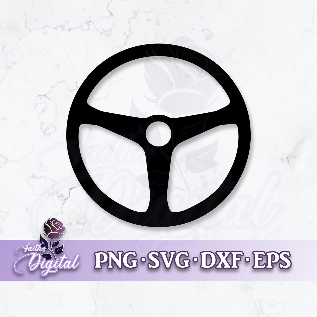 Steering Wheel - Instant Download! Craft With Ease: Svg, Png, Dxf ...