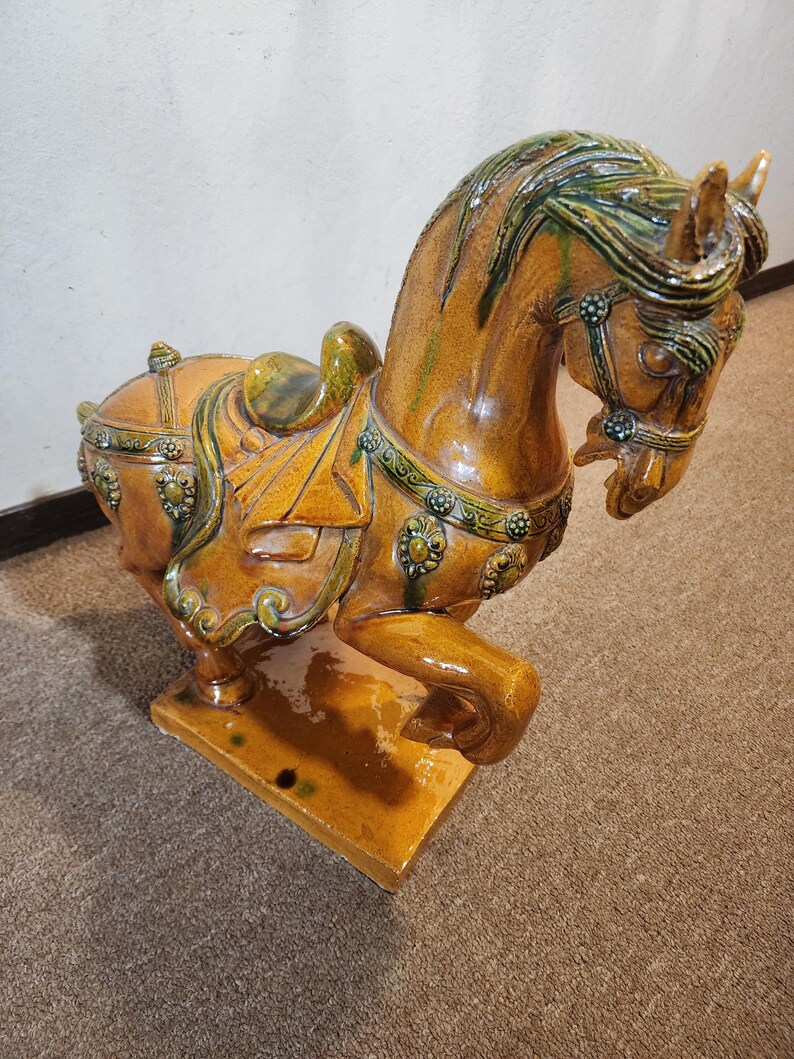 Mid-century Italian-made Tang Dynasty-style Ceramic Horse Statue 19" - Etsy