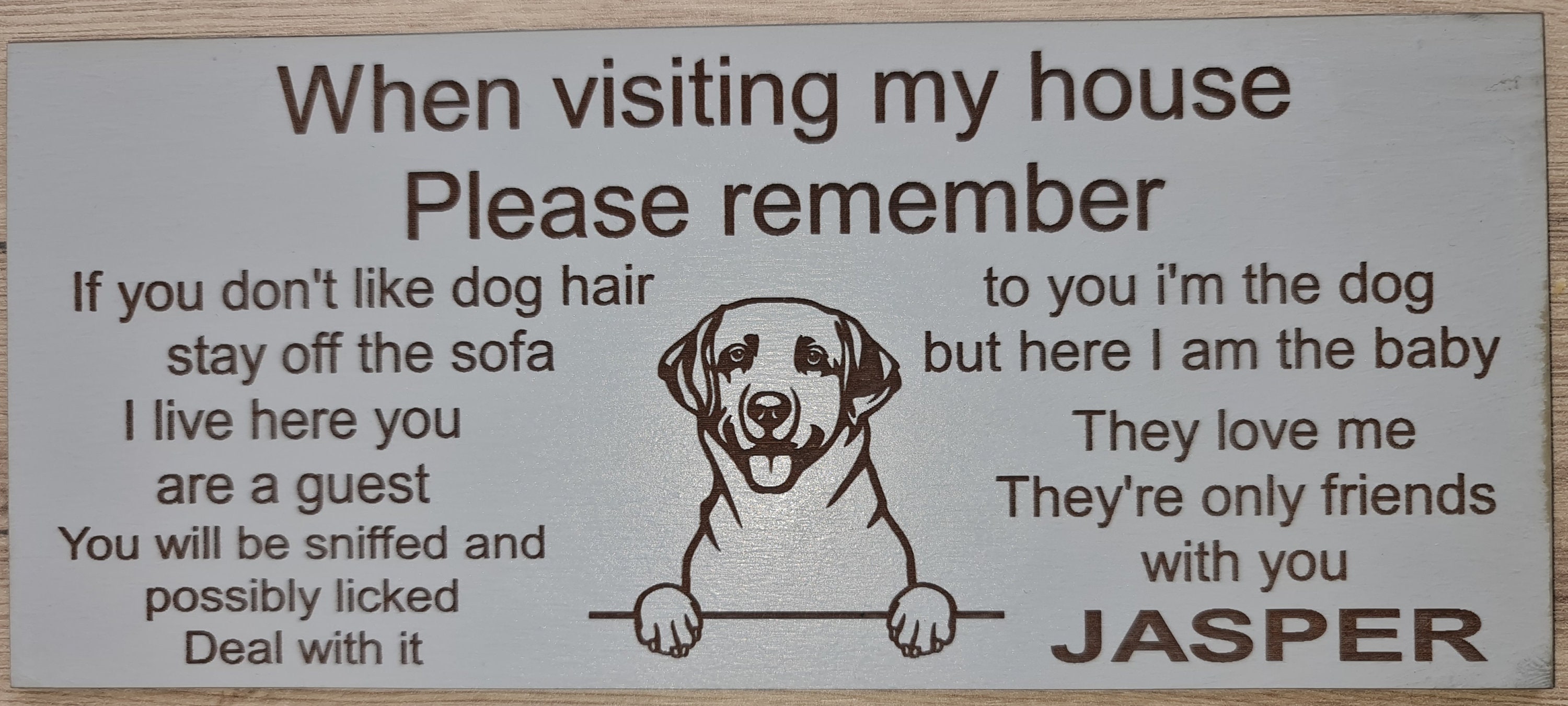 Dogs House Rules for Visitors - Etsy UK